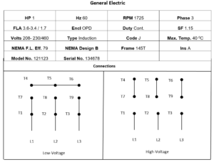 Electric Motor Nameplate Details Explained